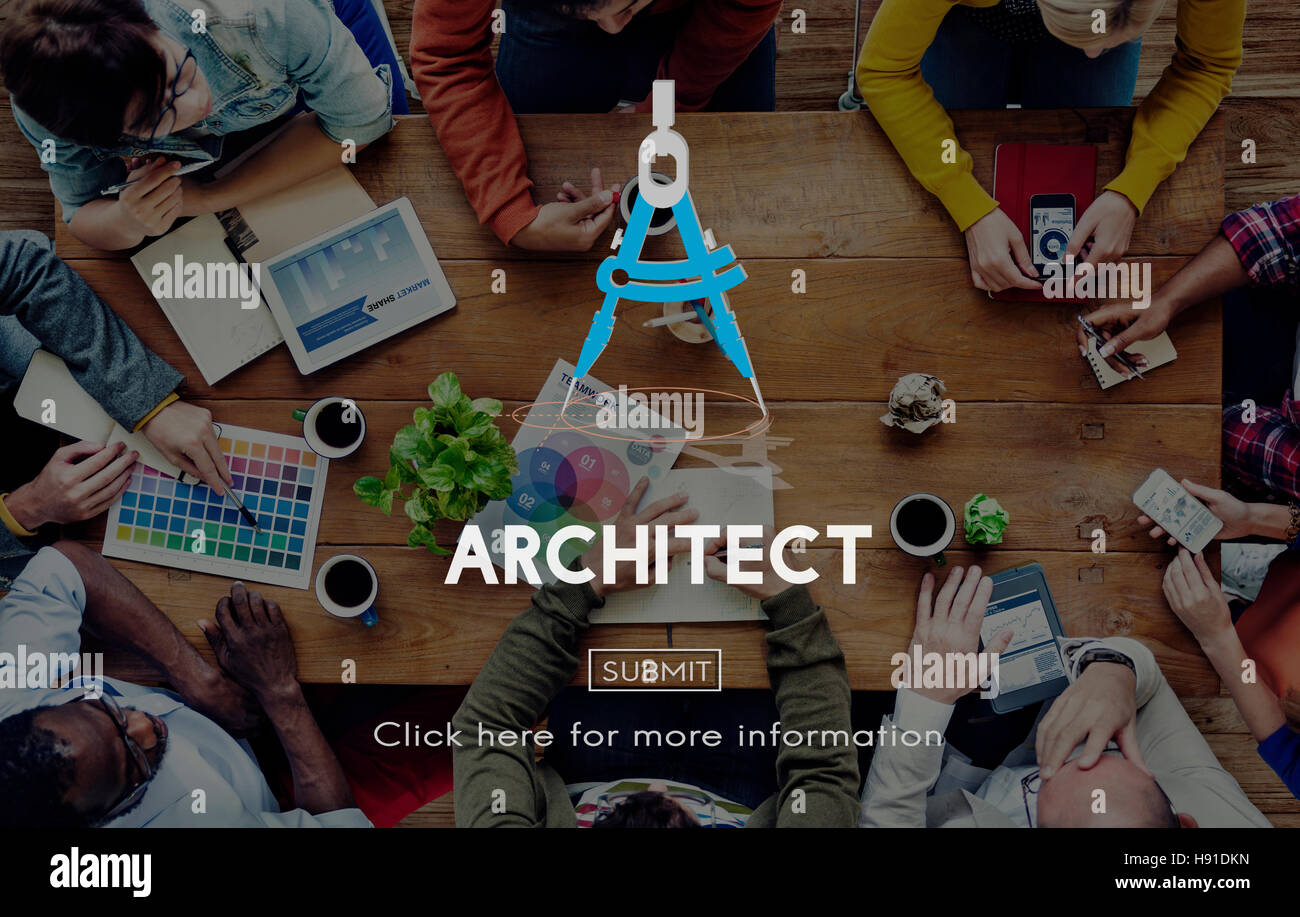 Architect Building Design Construction Structure Concept Stock Photo ...