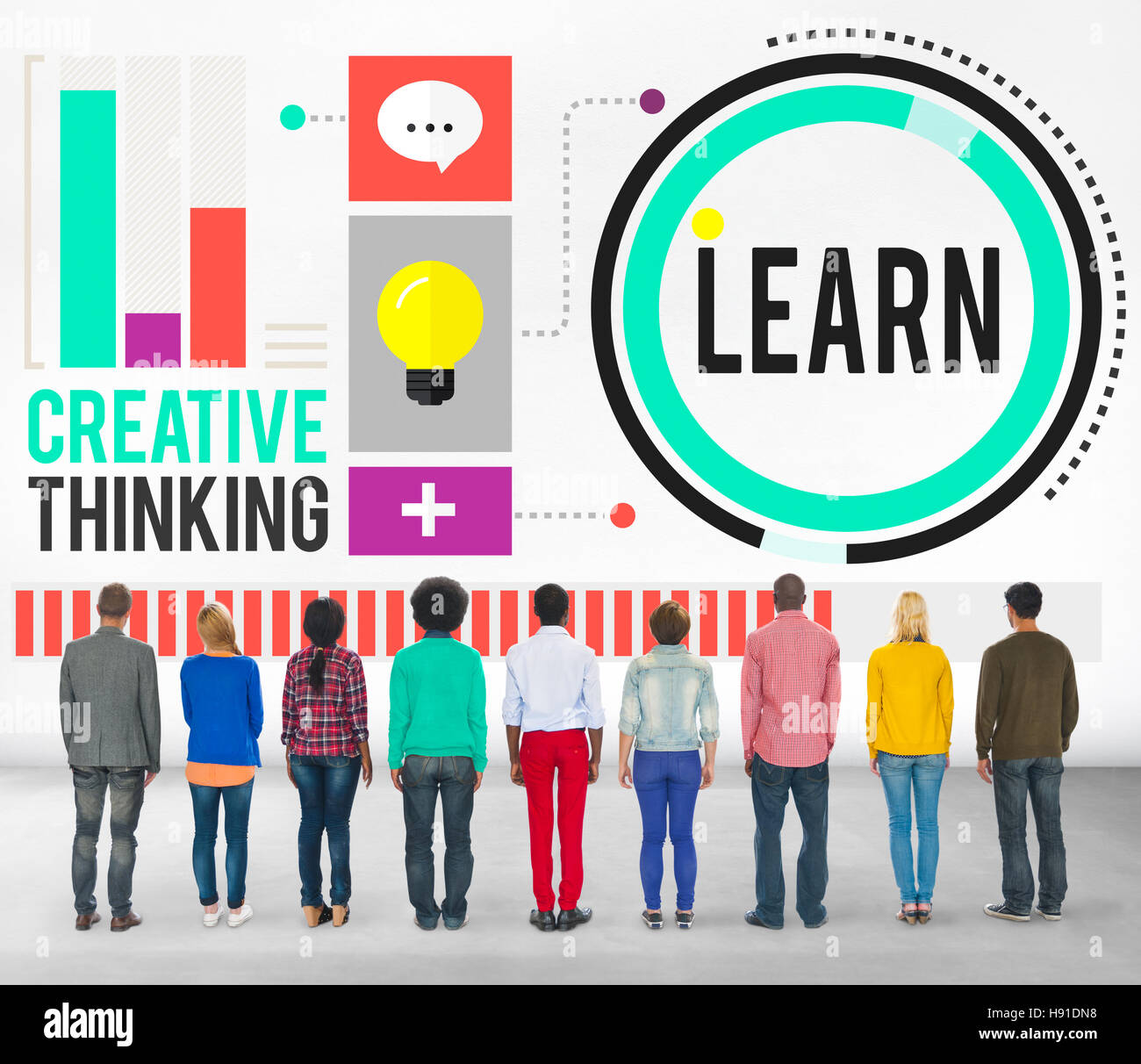 Learn Education Knowledge Ideas Creative Concept Stock Photo - Alamy