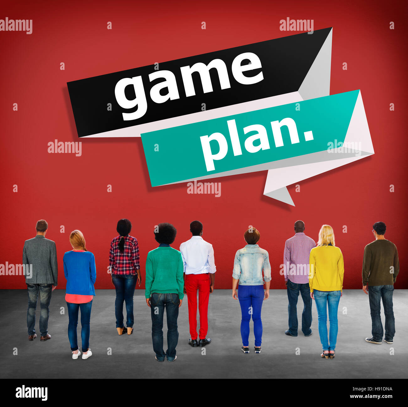 Game Plan Planning Strategy Direction Goal Solution Concept Stock Photo ...