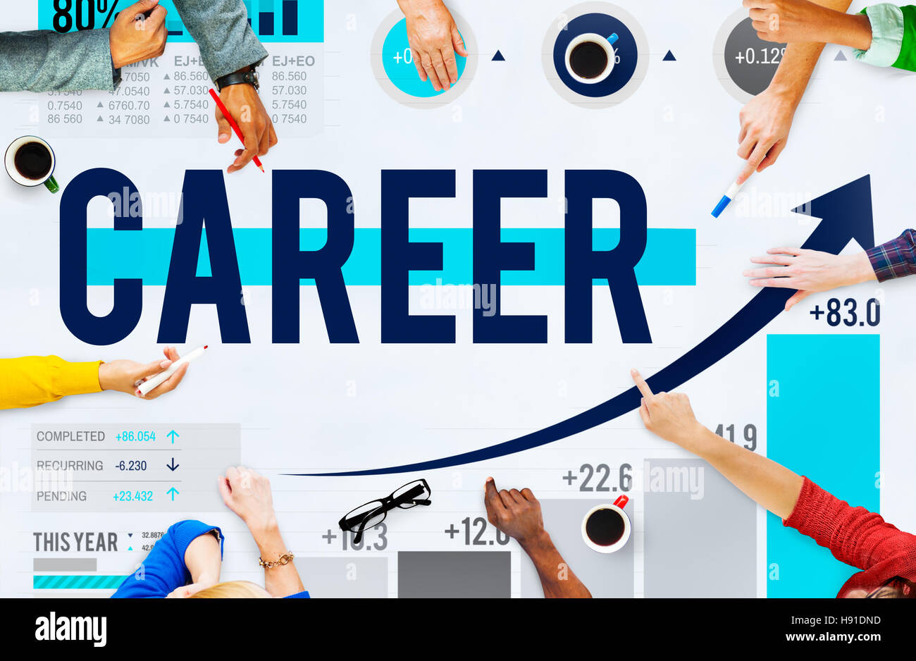 Career Employment Data Analysis Recruitment Concept Stock Photo - Alamy