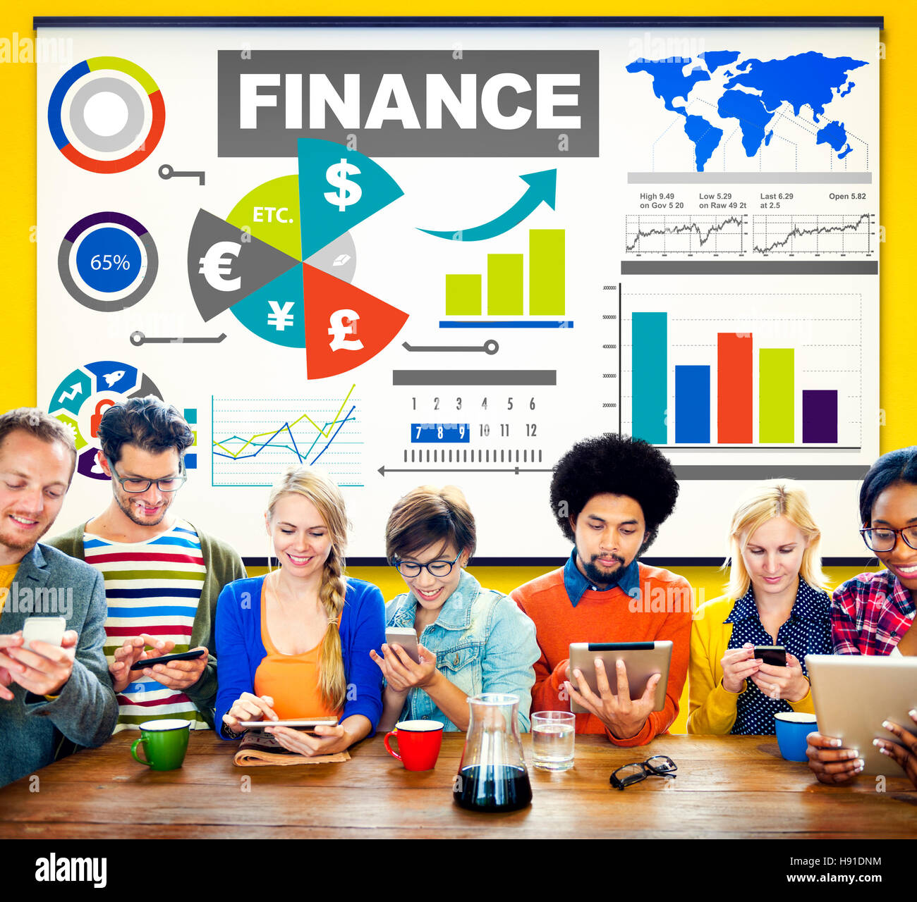 Chart Currency Loan Financial Growth Strategy Plan Concept Stock Photo ...