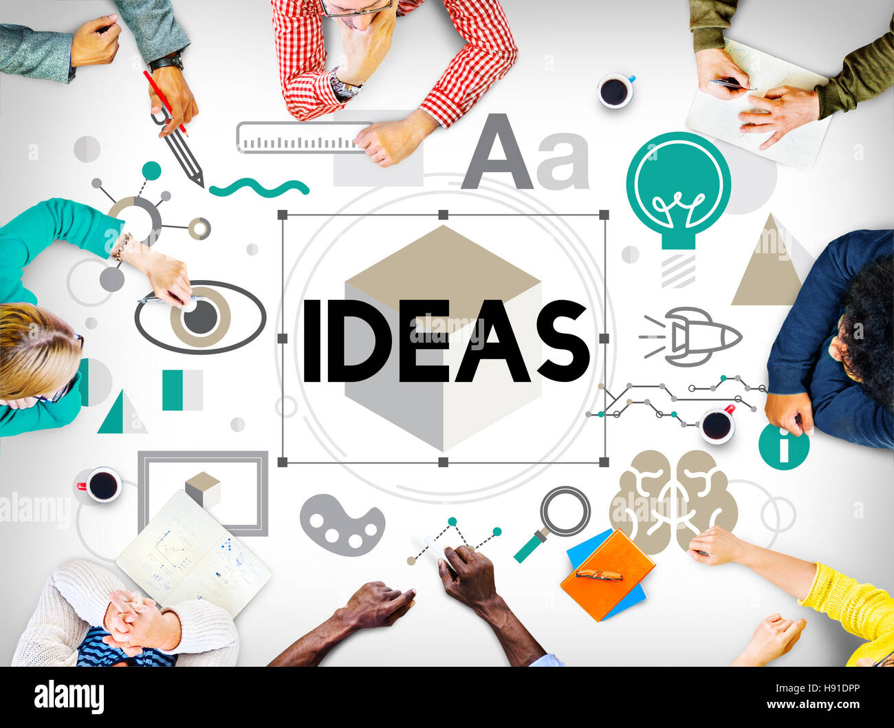 Ideas Innovation Graphic Inspiration Artistic Concept Stock Photo - Alamy
