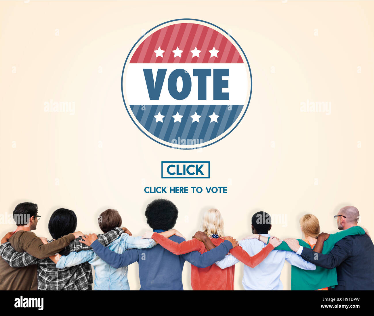 Vote Voter Voting Campaign Choice Election Poll Concept Stock Photo - Alamy