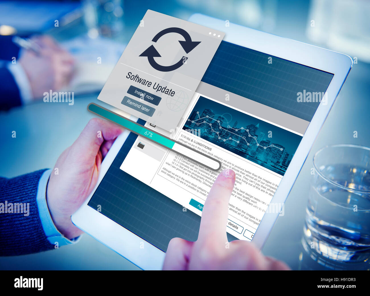 Software Update Installation Upgrade Data Concept Stock Photo - Alamy