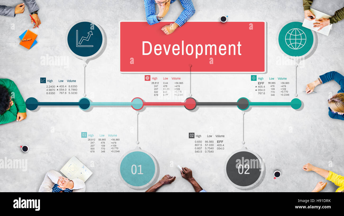 Development Growth Progress Icon Concept Stock Photo - Alamy