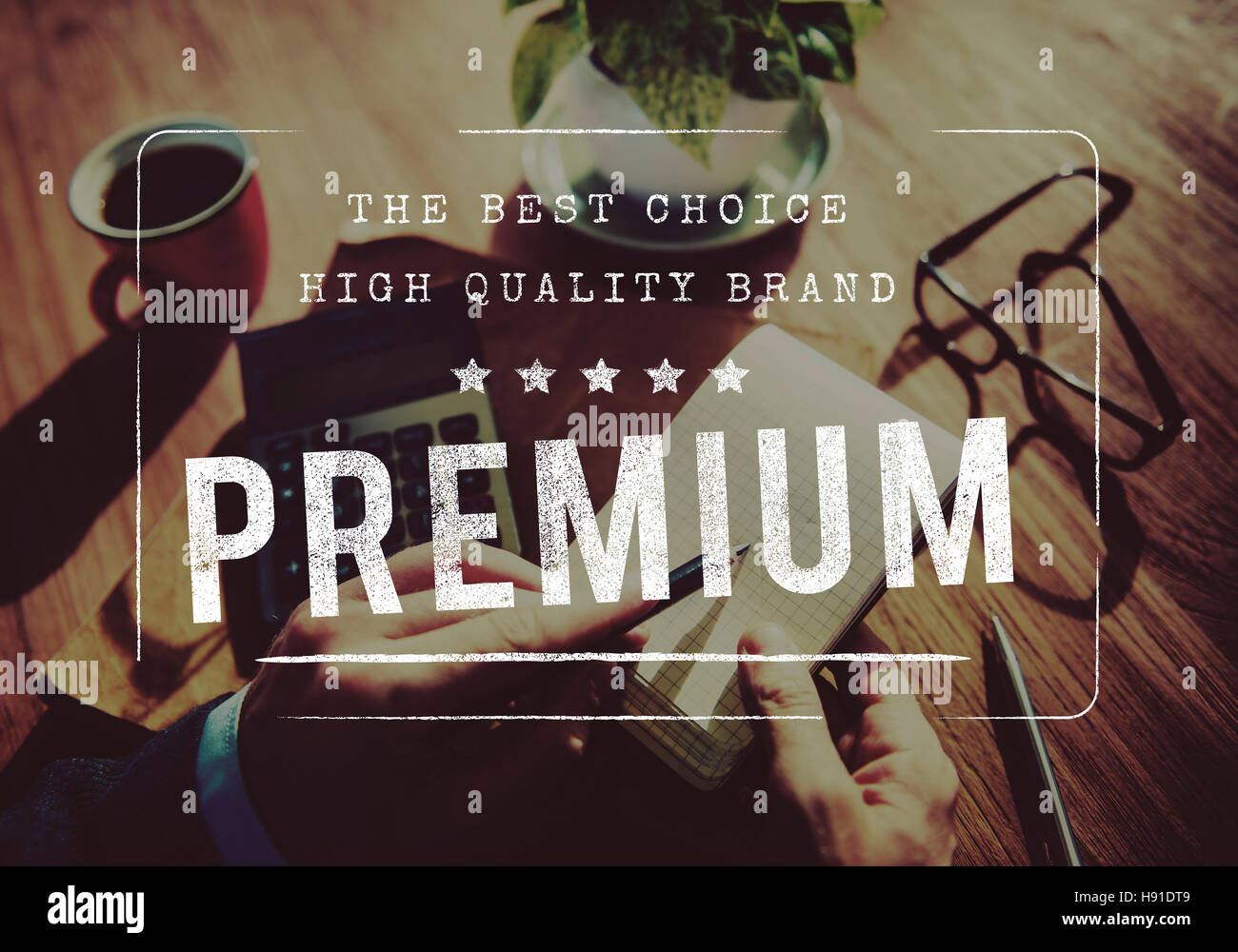 Premium Quality Value Worth Best Graphic Concept Stock Photo - Alamy