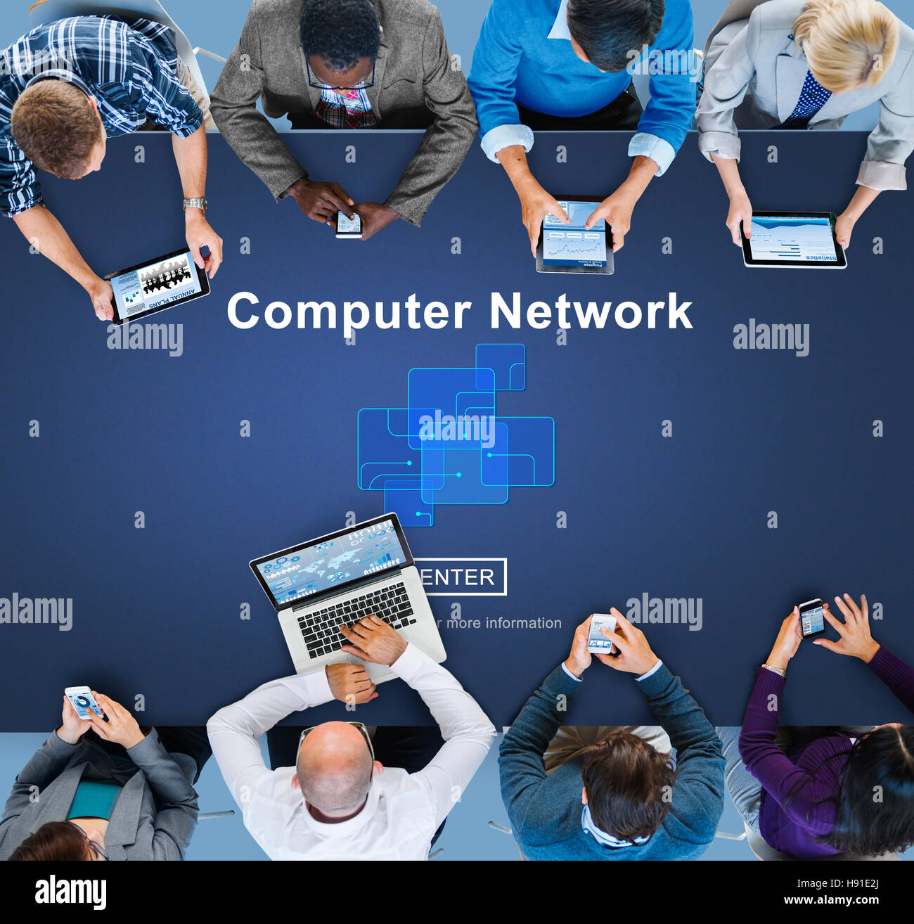 Computer Network Technology Online Website Concept Stock Photo - Alamy