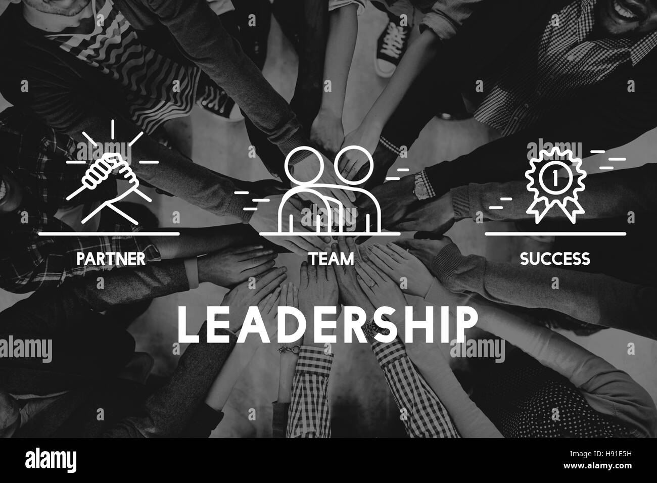 Teamwork Black And White