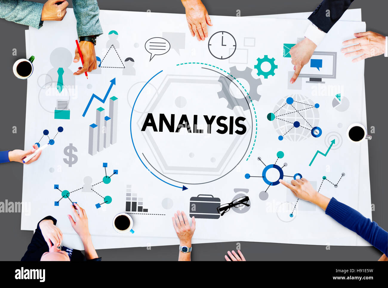 Analysis Analyze Examination Data Information Concept Stock Photo - Alamy
