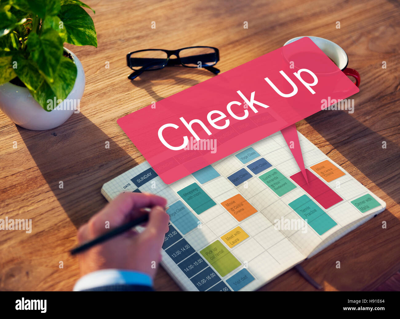 Check Up Clinic Diagnosis Health Illness Monitor Concept Stock Photo ...