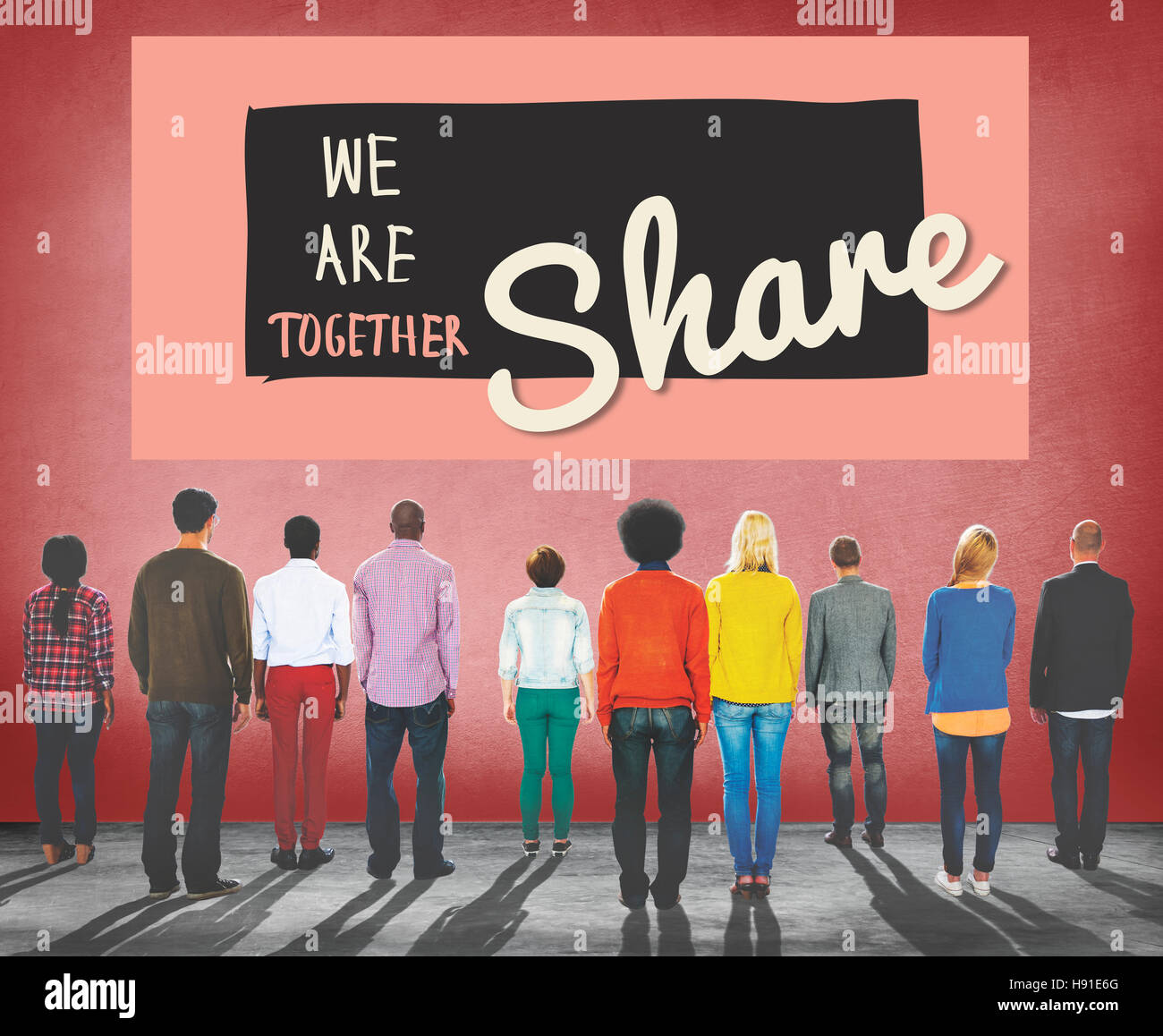 Share Sharing Communication Connection Social Concept Stock Photo - Alamy