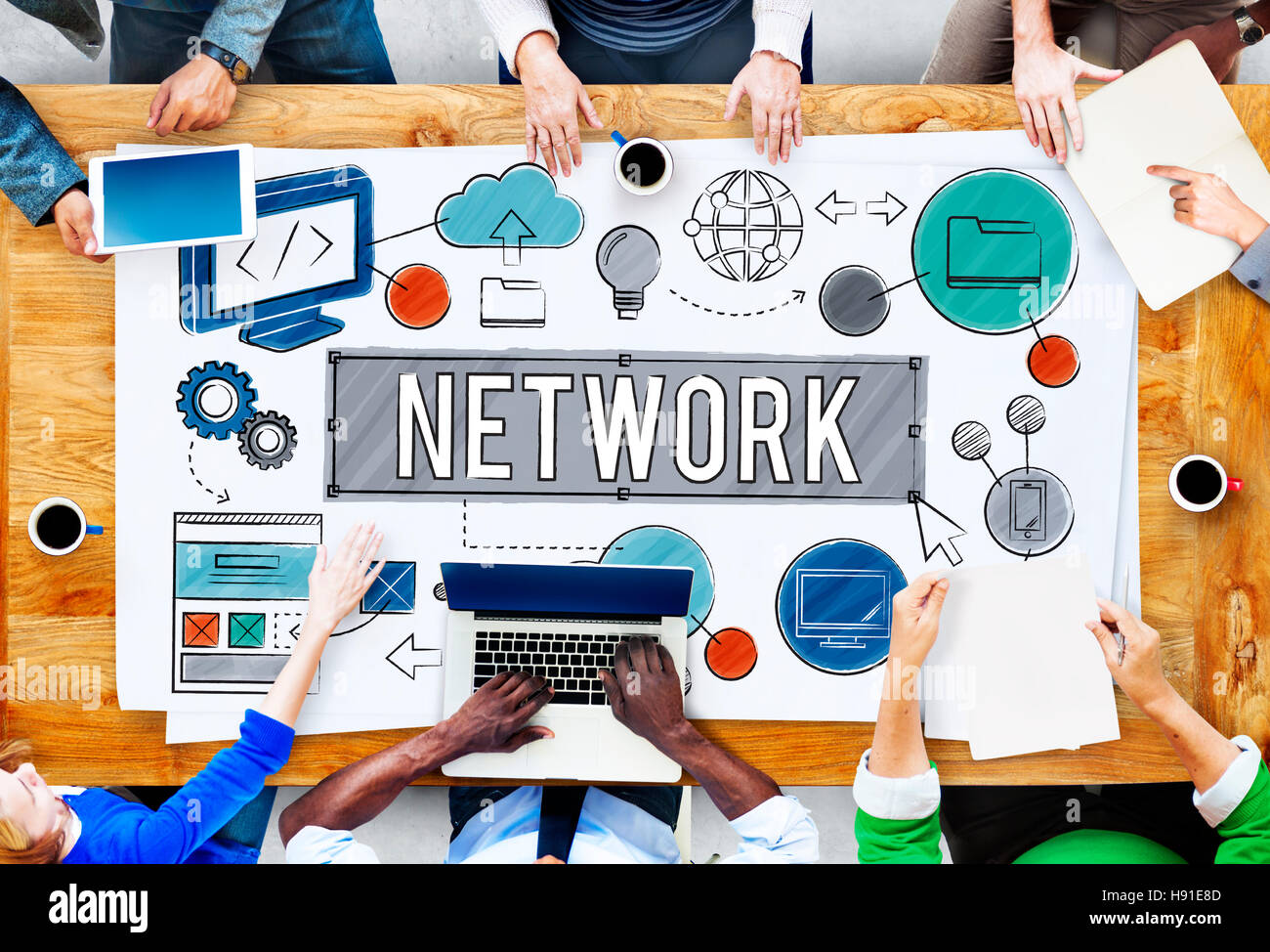 Network Connection Internet Online Technology Concept Stock Photo - Alamy