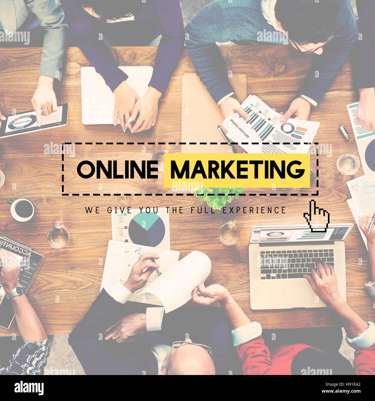 Online Marketing Advertisement Strategy Target Promotion Concept Stock ...