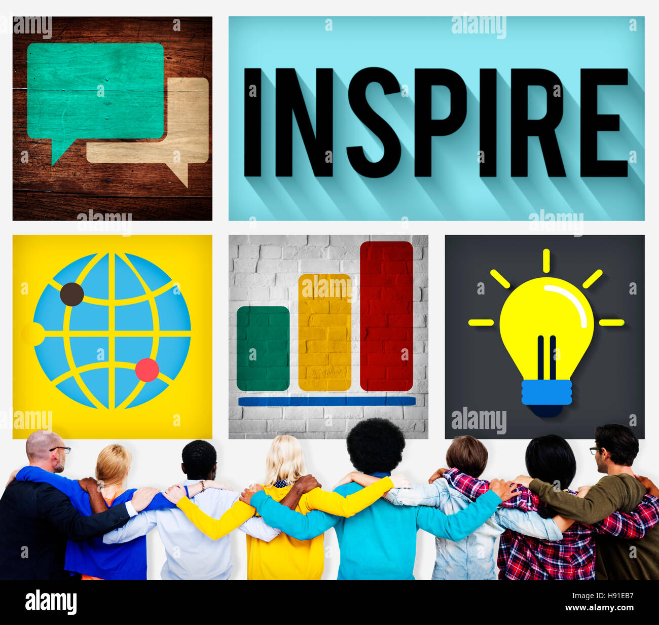 Inspire Inspiration Creative Vision Hopeful Concept Stock Photo - Alamy