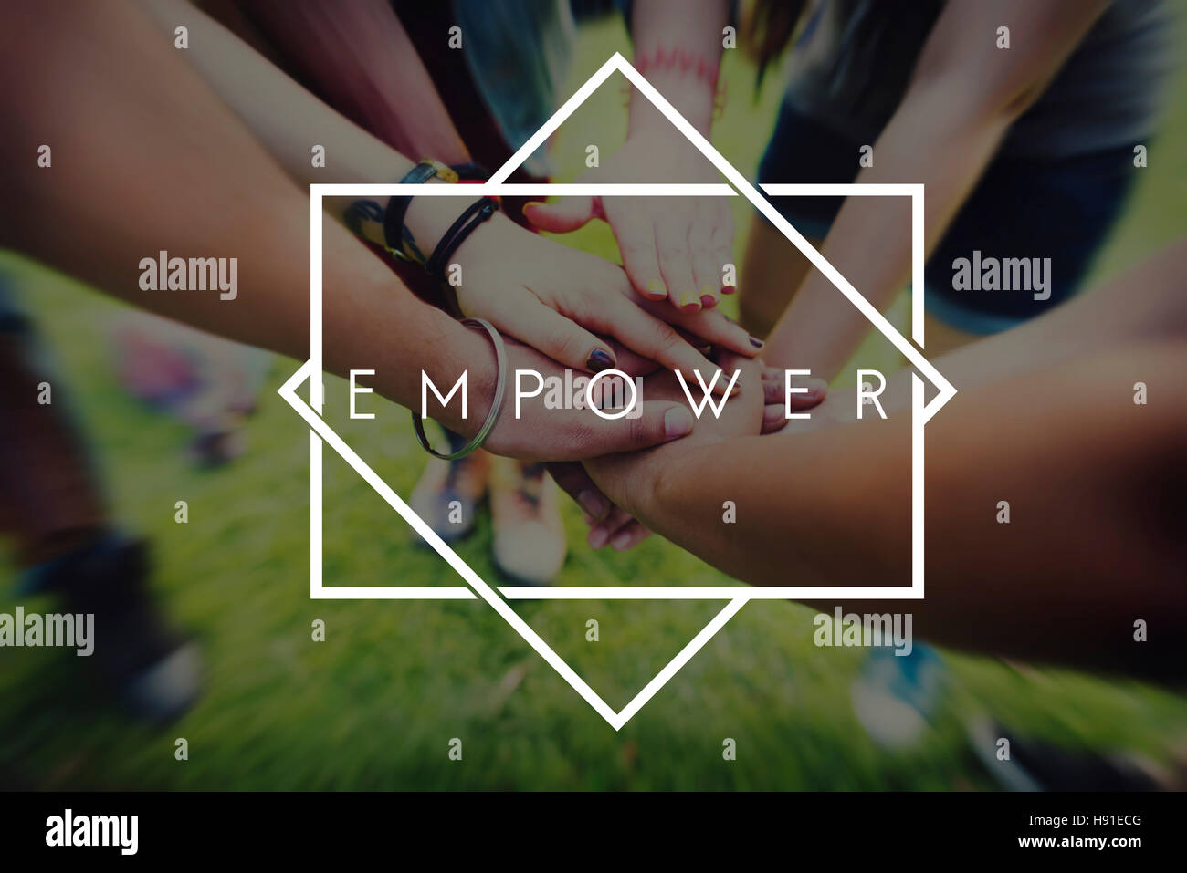Empower Enable Inspire Lead Concept Stock Photo - Alamy