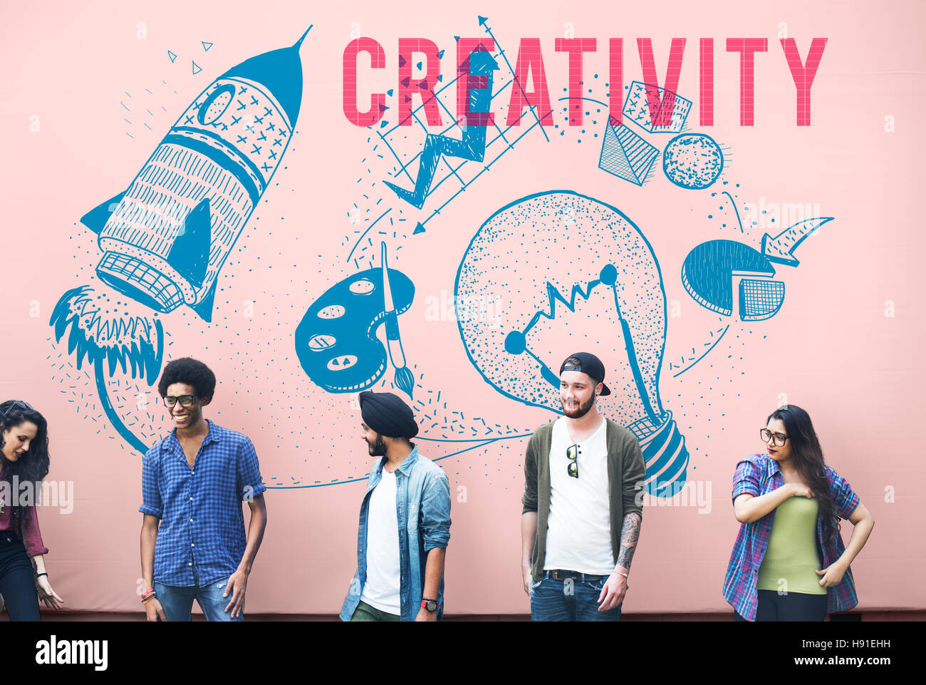 Creativity Ideas Imagination Light Bulb Concept Stock Photo - Alamy