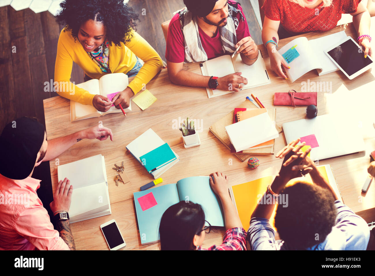 Colleagues Connection Student Relationship Team Concept Stock Photo - Alamy