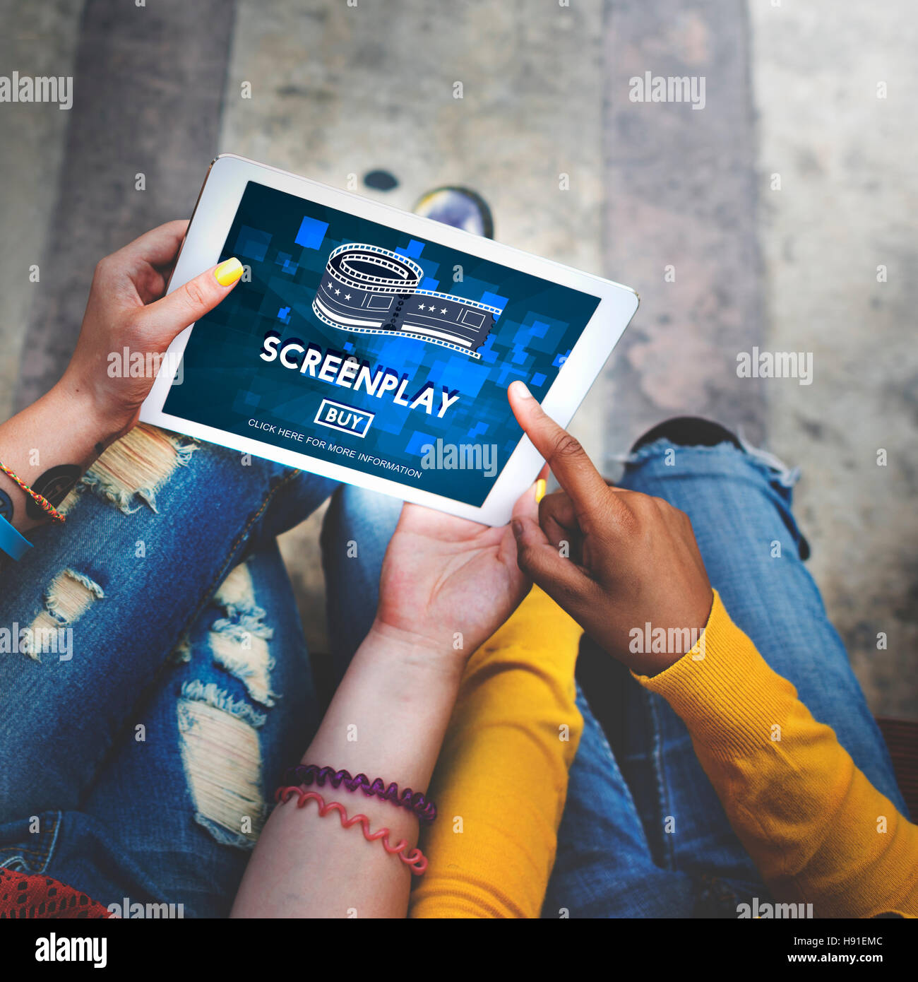 Screenplay Proofreader Story Write Copyright Concept Stock Photo - Alamy