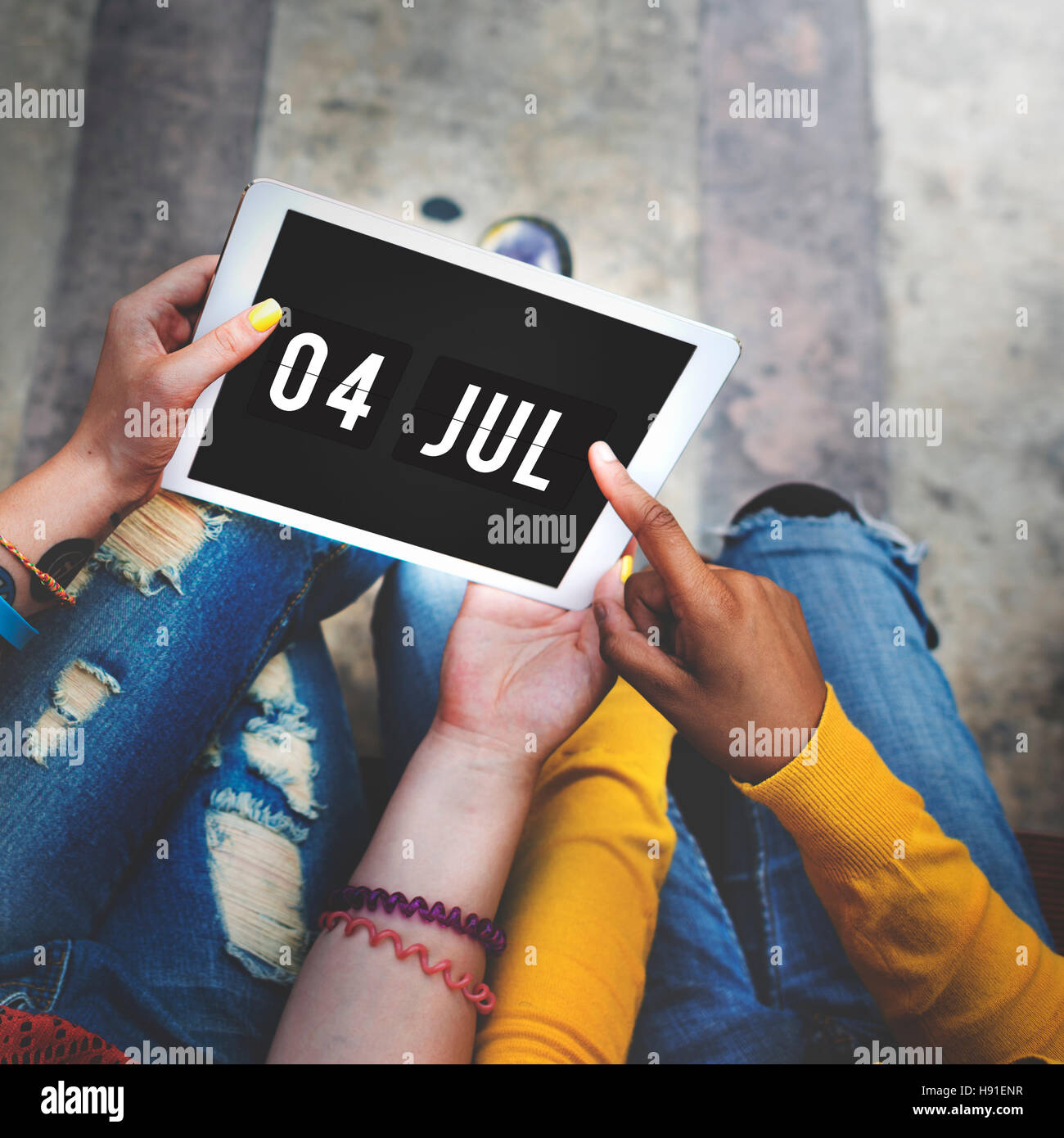 Independence Day Date Technology Graphic Concept Stock Photo - Alamy