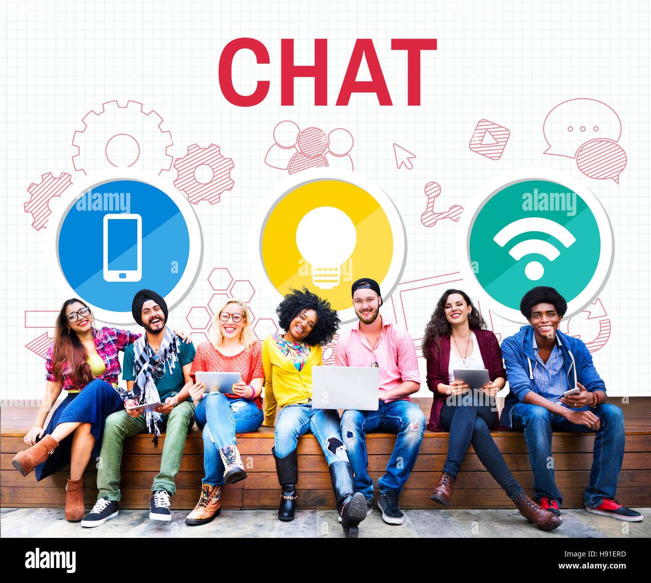 Communication device school symbols hi-res stock photography and images ...