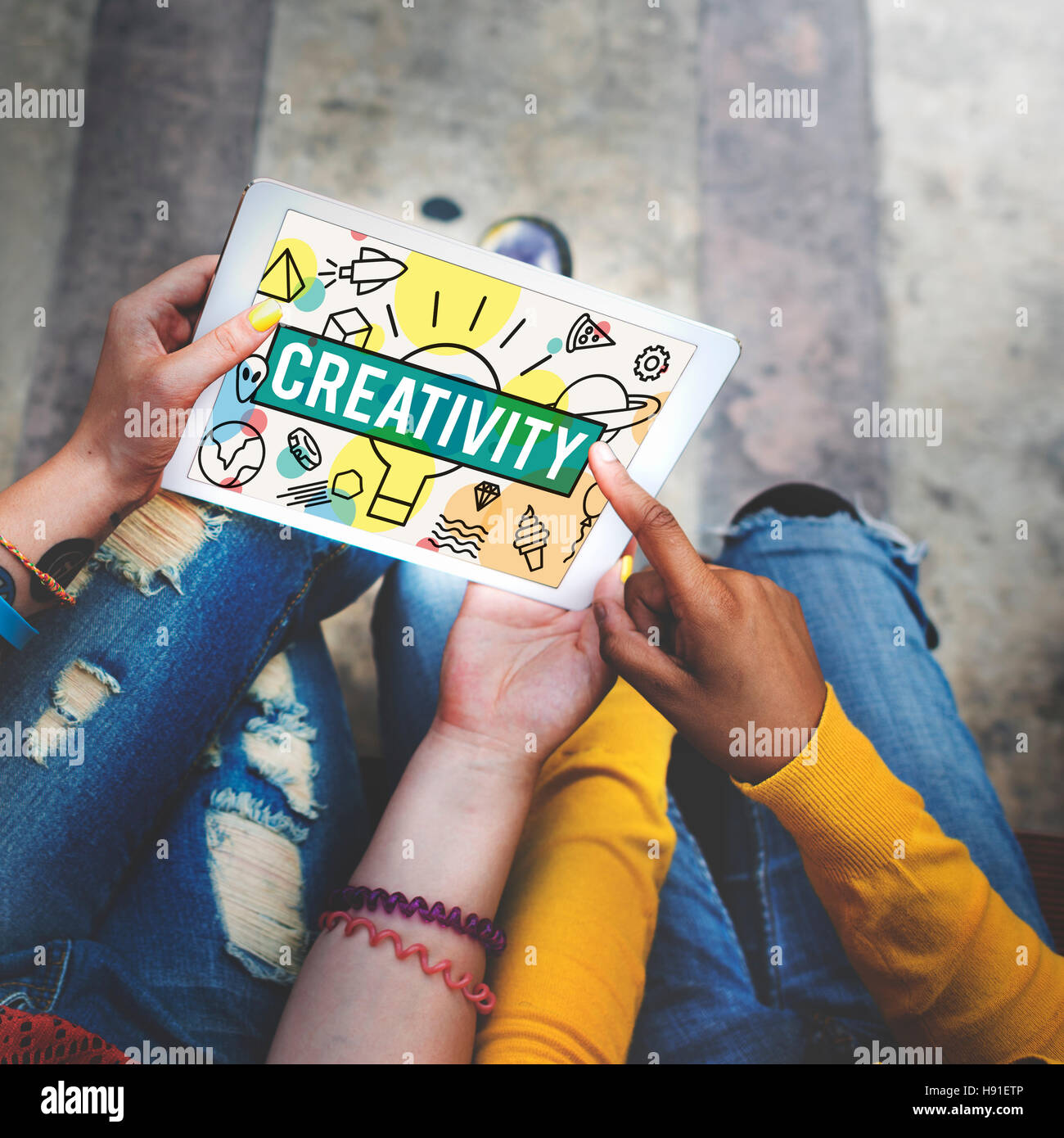 Creative Creativity Inspire Ideas Innovation Concept Stock Photo - Alamy