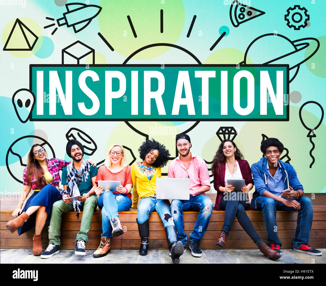 Inspiration Aspiration Confidence Creative Dream Concept Stock Photo ...
