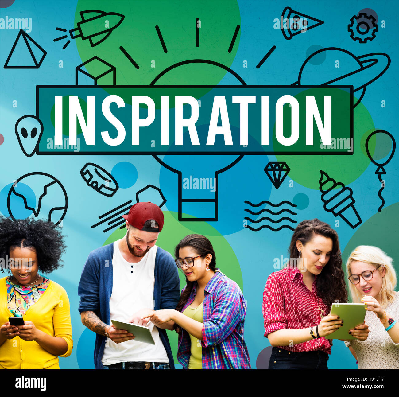 Inspiration Aspiration Confidence Creative Dream Concept Stock Photo ...