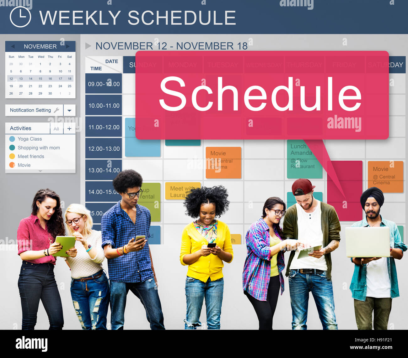 Schedule Organization Planning List To Do Concept Stock Photo - Alamy