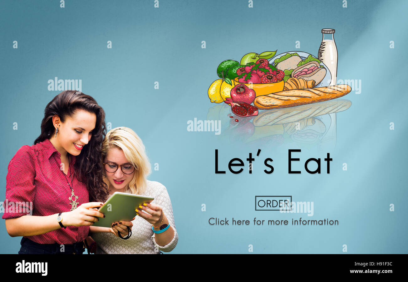 Eat Eating Living Nutrition Dining Diet Food Concept Stock Photo - Alamy