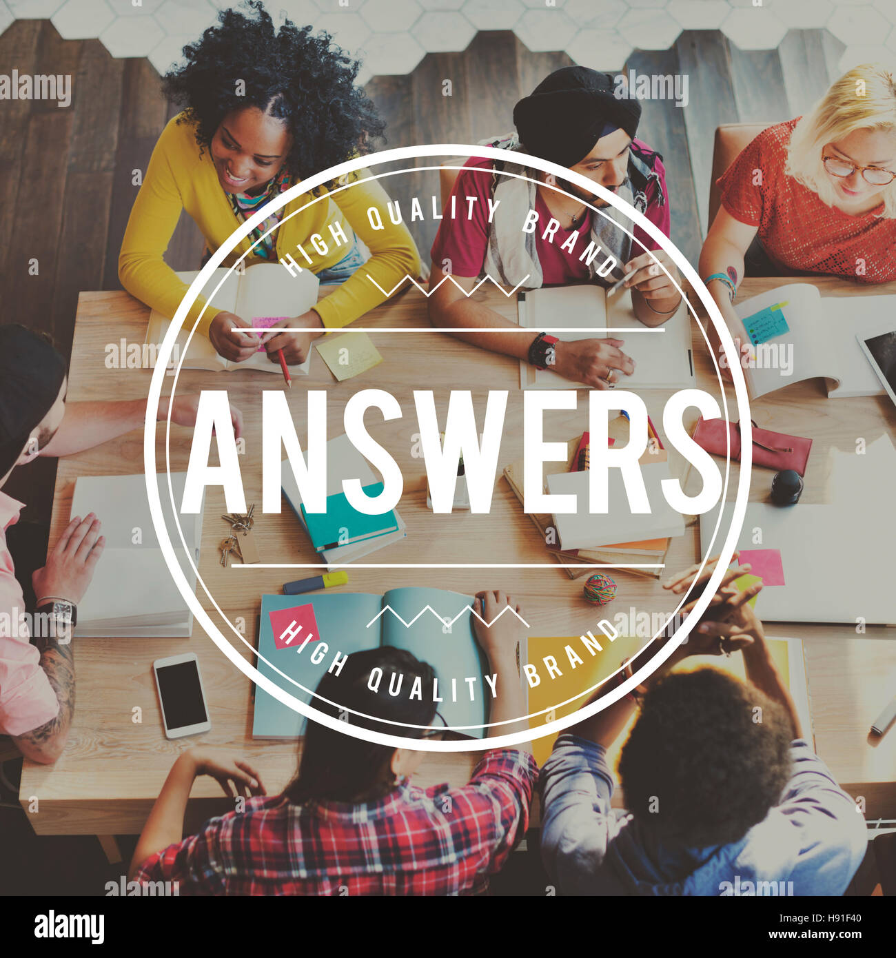 Answer Reply Response Reaction Solution Concept Stock Photo - Alamy