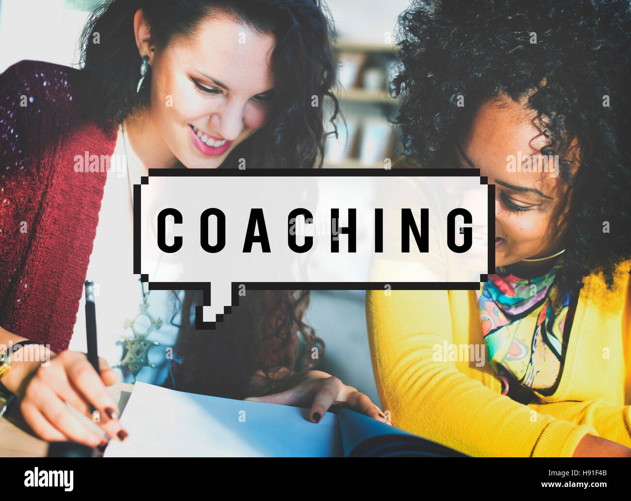Coaching Mentoring Teaching Instructor Guidance Concept Stock Photo - Alamy