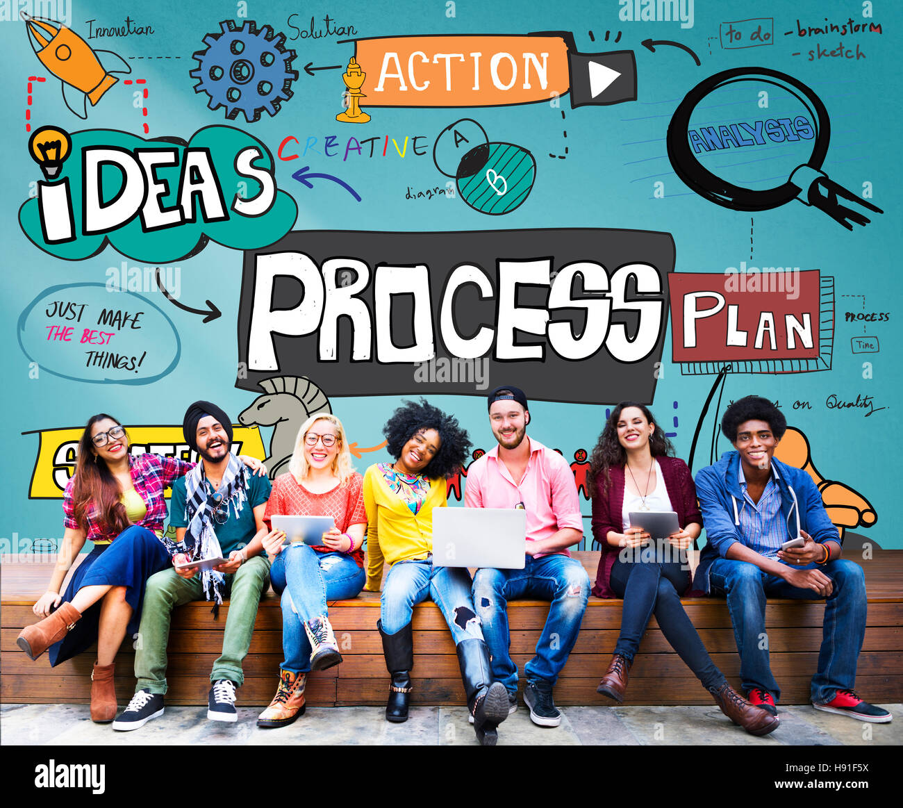 Process Plan Action Business Concept Stock Photo - Alamy