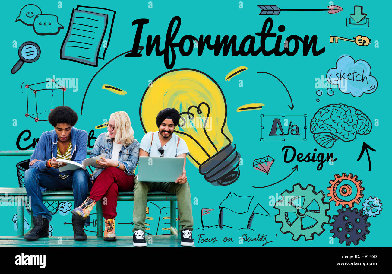 Information Data Communication Statistics Content Concept Stock Photo ...