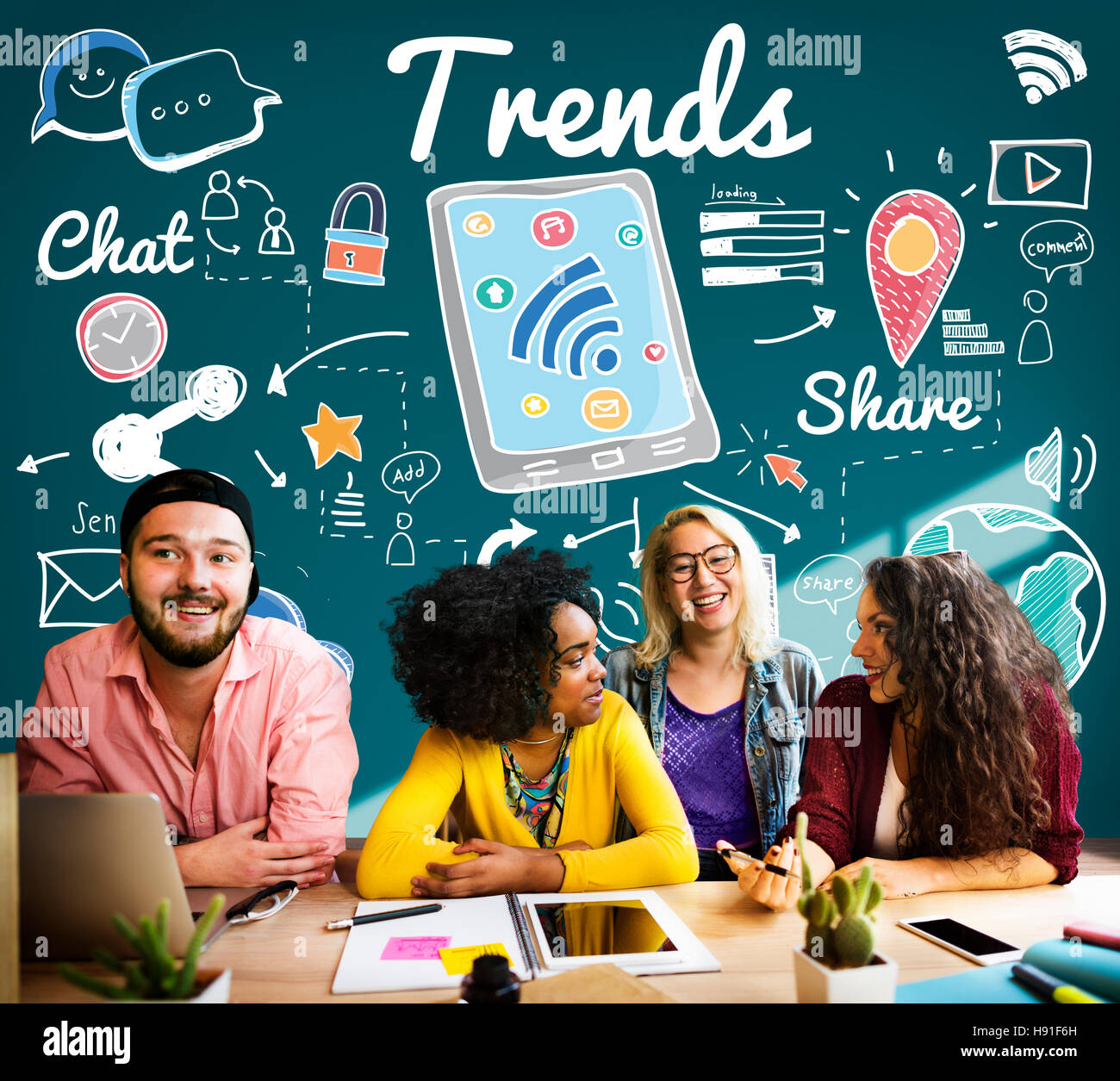 Trends Trend Trending Trendy Fashion Style Design Concept Stock Photo ...