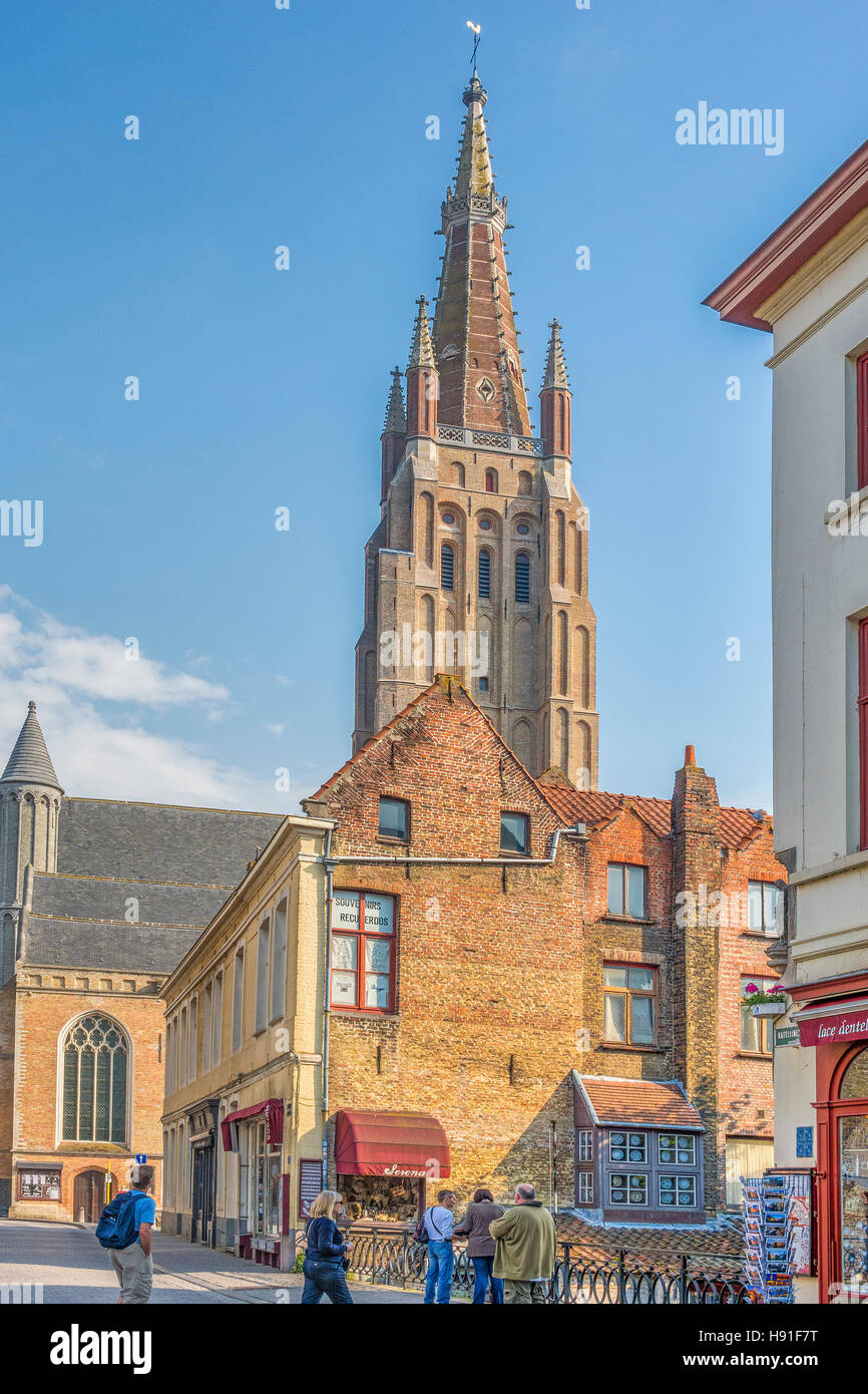 Tower church our lady bruges hi-res stock photography and images - Alamy