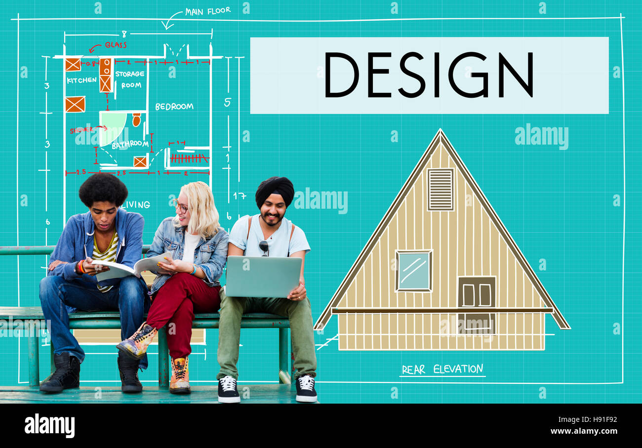 Design Graphic Creative Planning Purpose Draft Concept Stock Photo - Alamy