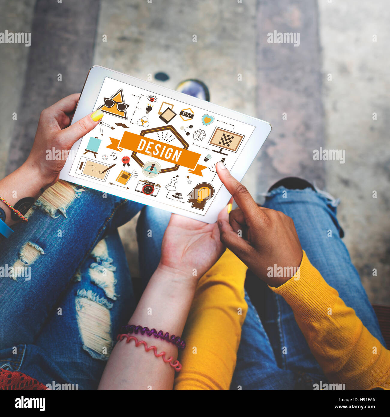 Design Creative Ideas Model Planning Sketch Concept Stock Photo - Alamy