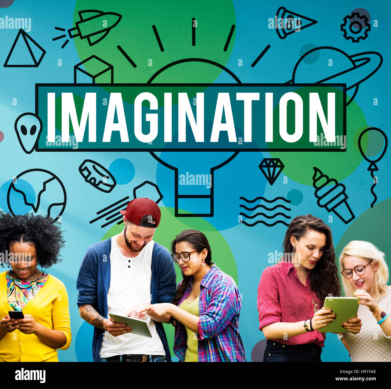 Imagine Vision Inspiration Creativity Dream Big Concept Stock Photo - Alamy