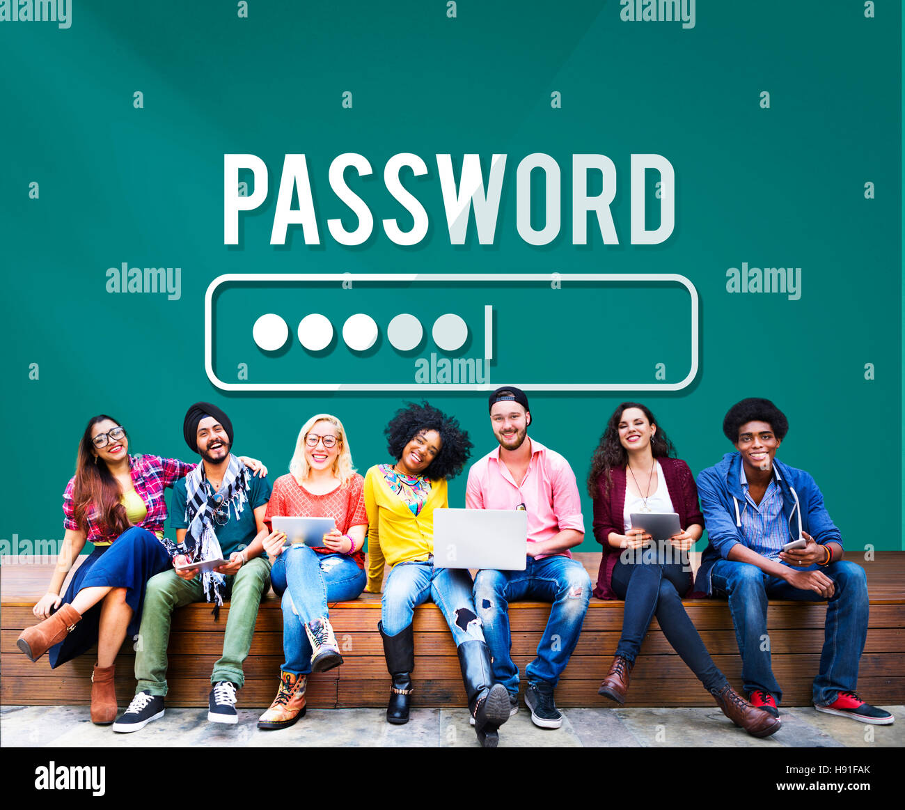 Password Access Firewall Internet Log-in Private Concept Stock Photo ...