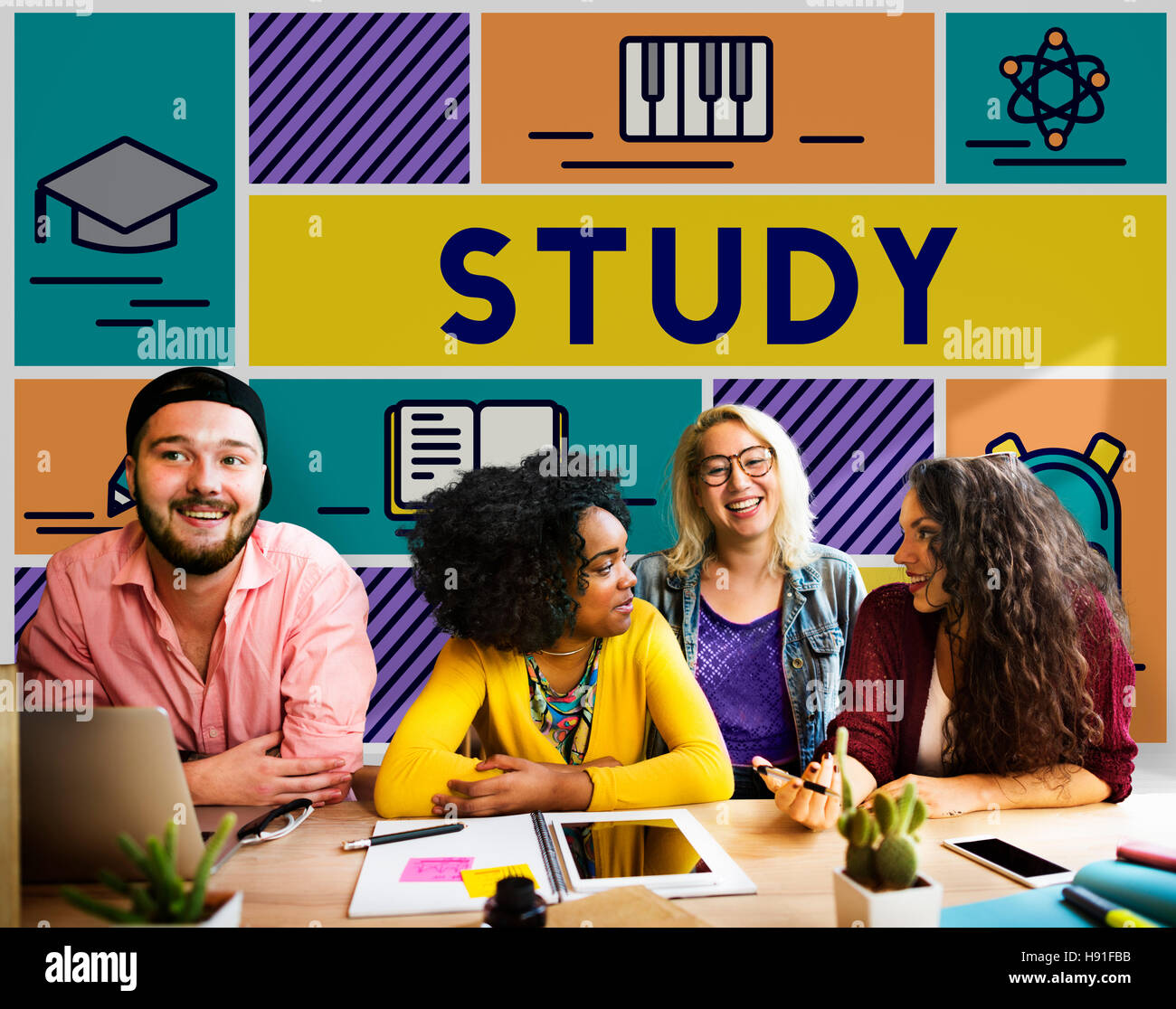Study Education Schooling Class Knowledge Concept Stock Photo - Alamy