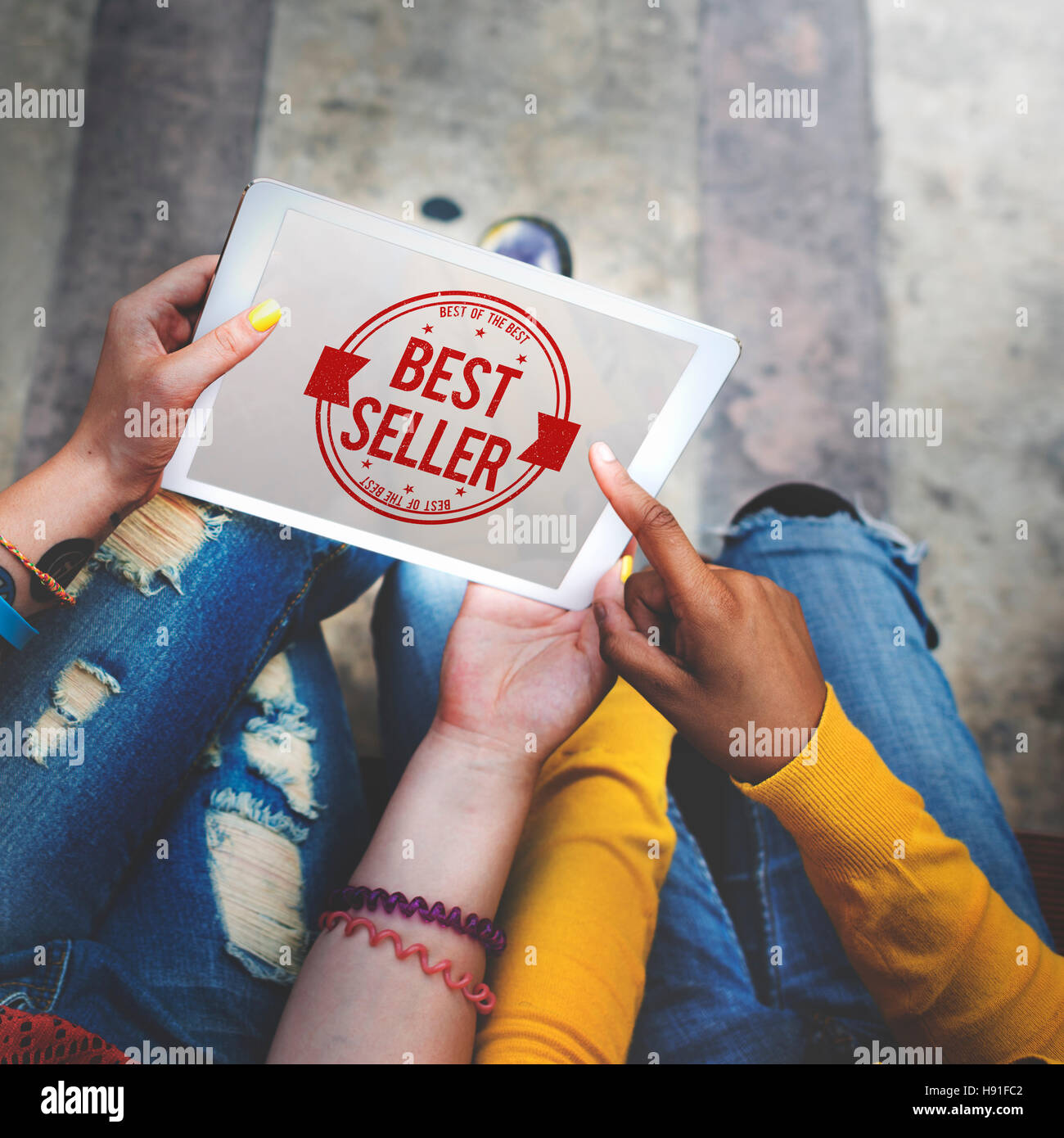 Best Seller Certificate Stamp Concept Stock Photo - Alamy