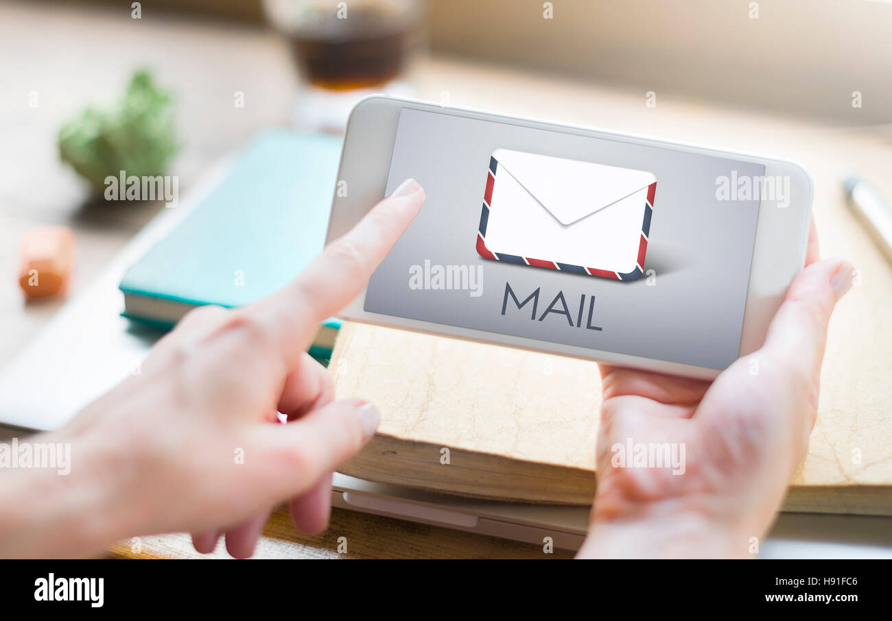 Mail Communication Letters Message Post Concept Stock Photo - Alamy