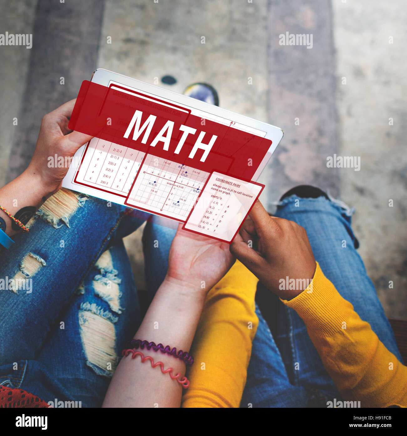 Math Mathematics Calculation Chart Concept Stock Photo - Alamy