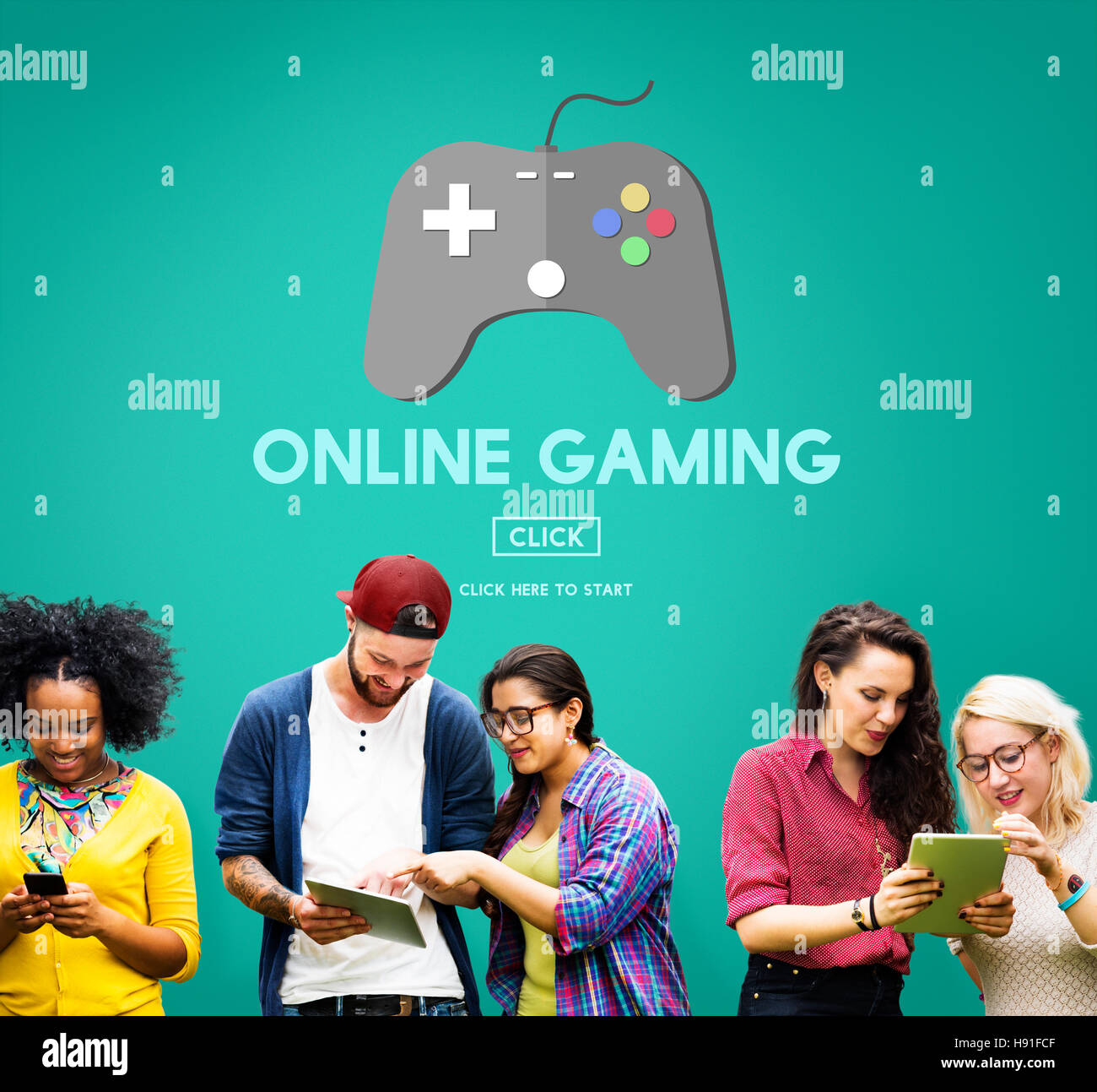 Online Gaming Playing Hobby Internet Strategy Concept Stock Photo - Alamy