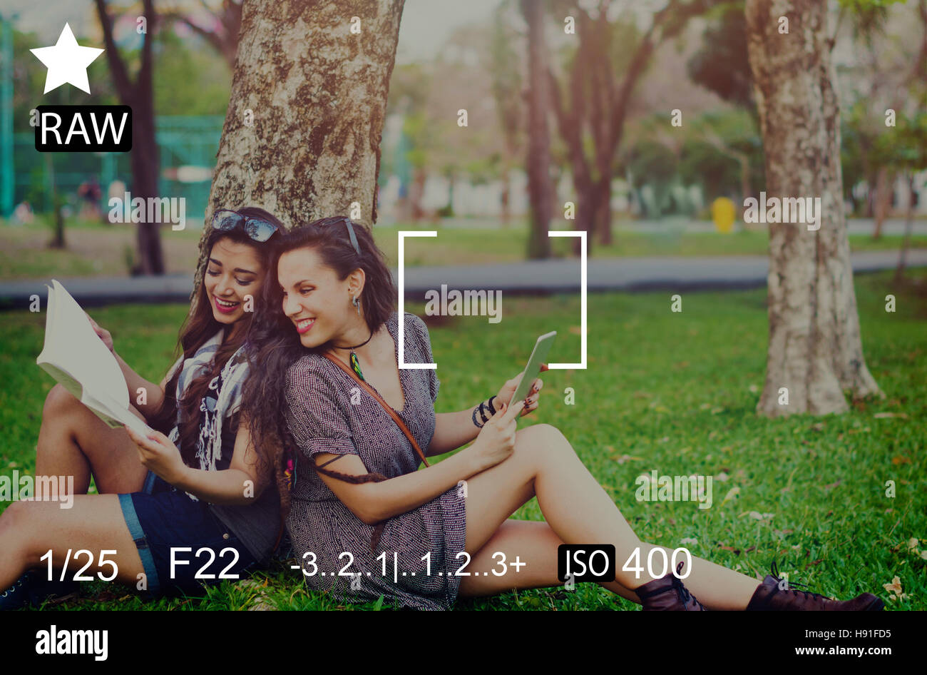 Friends Friendship Learning Students Reading Concept Stock Photo - Alamy