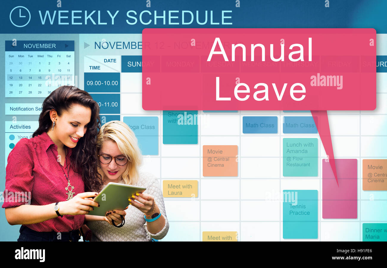 Annual Leave Holiday Leisure Recover Relax Concept Stock Photo - Alamy