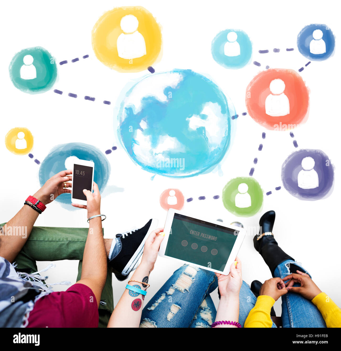 Tech social networking hi-res stock photography and images - Alamy