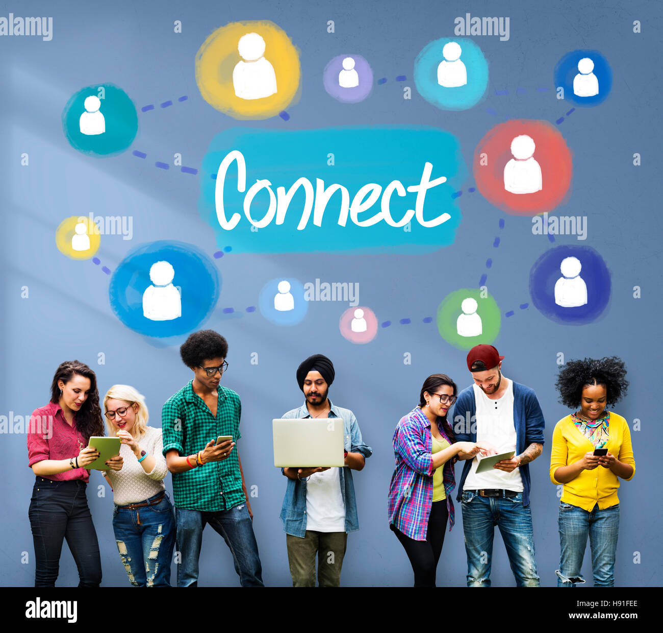 Connect Connection Connected Network Access Concept Stock Photo - Alamy
