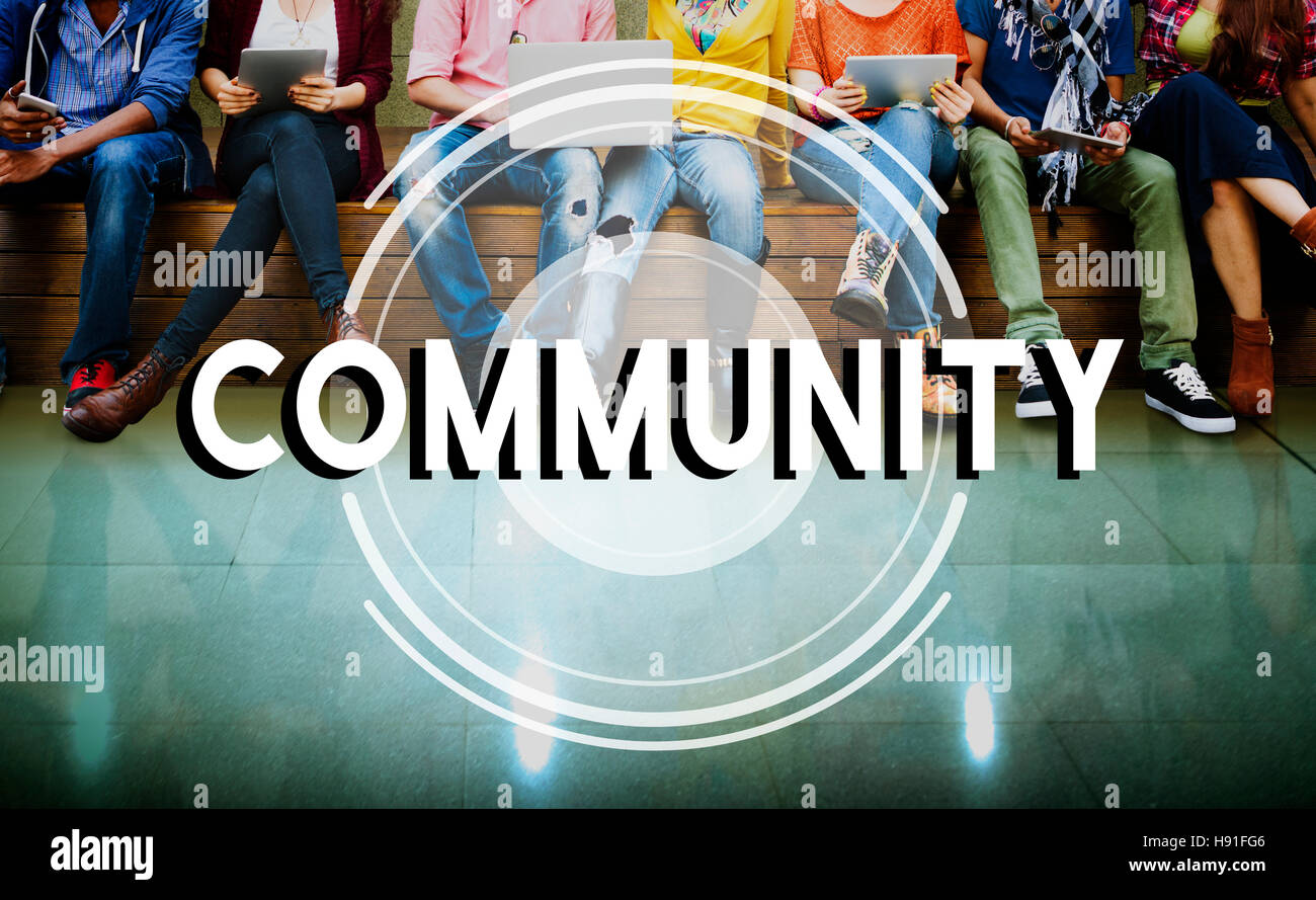 Community Connection Communication Society Unity Concept Stock Photo ...