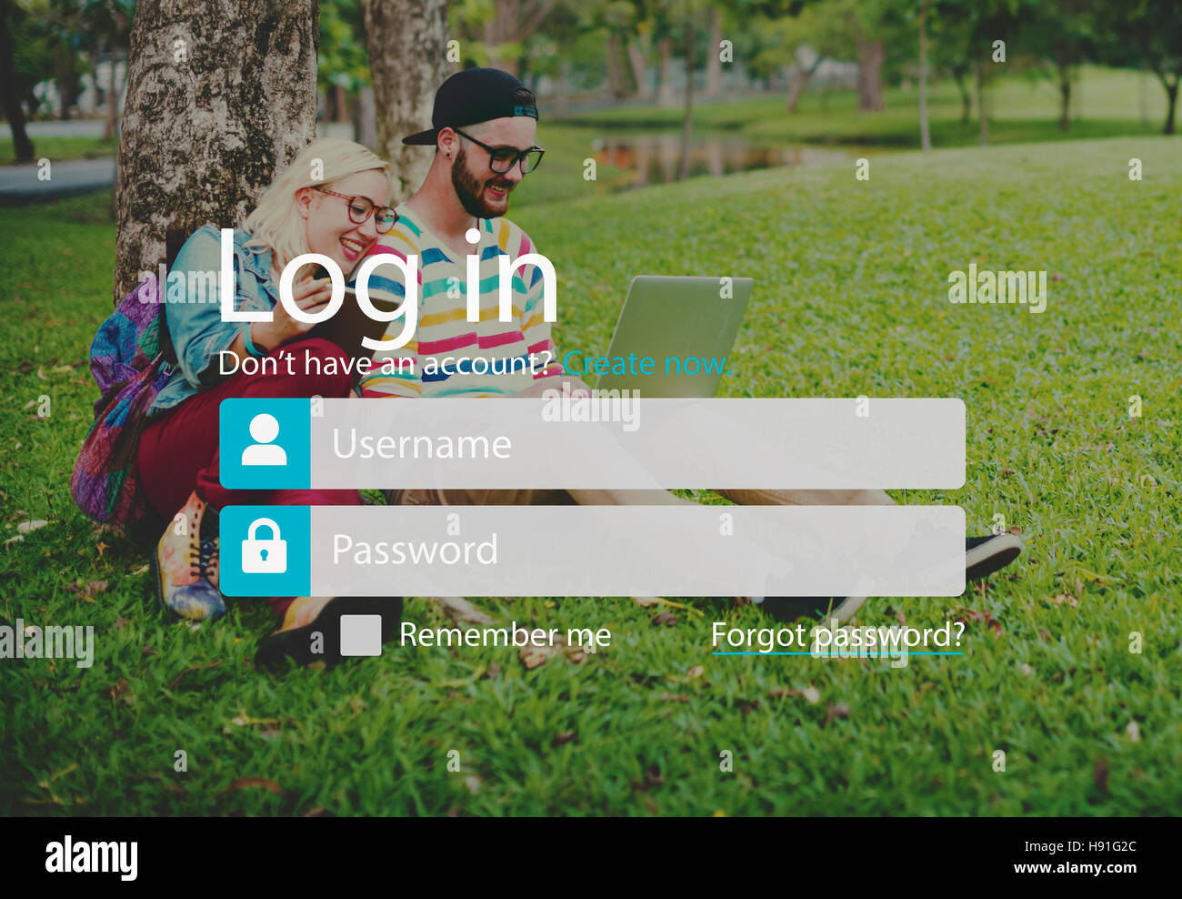 Log In Sign Up Register Account Page Concept Stock Photo - Alamy